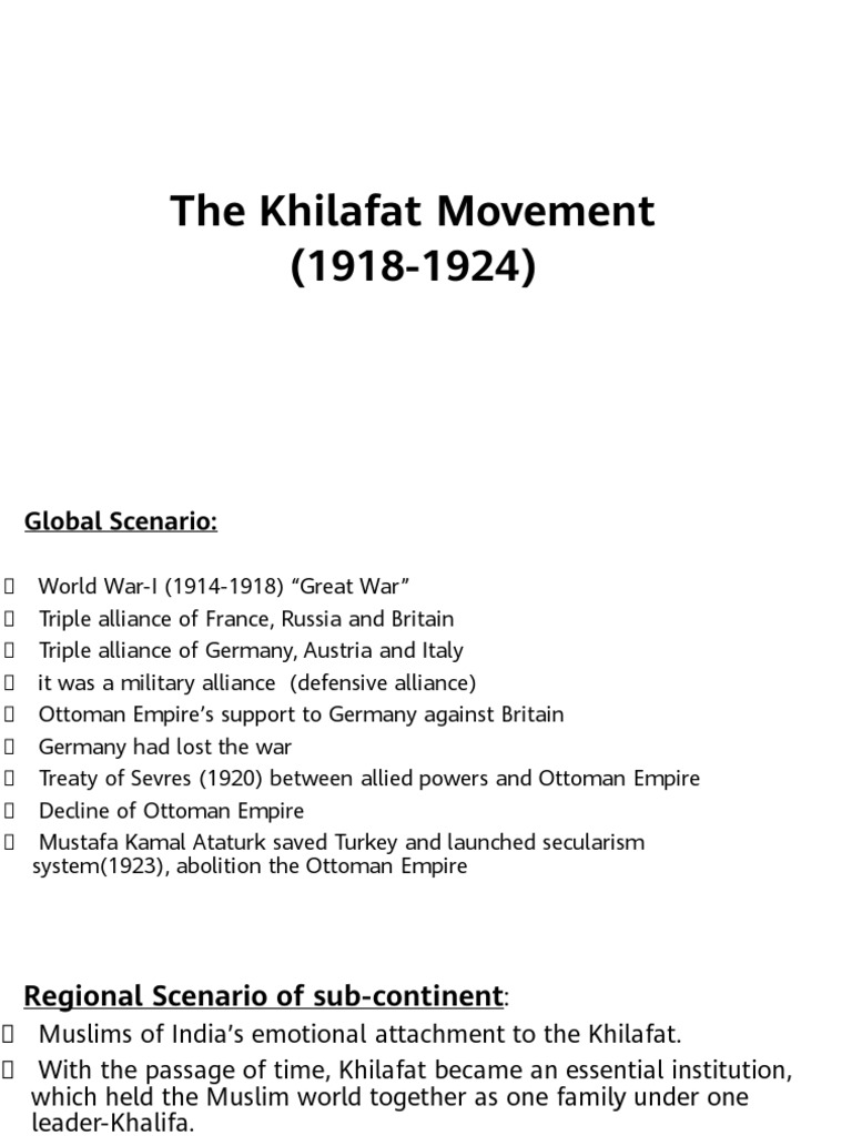 Khilafat Movement | PDF | Muhammad Ali Jinnah | Mahatma Gandhi