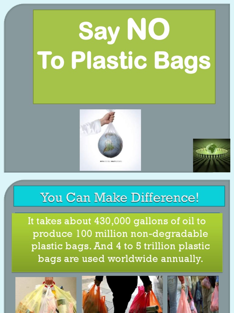 Say To Plastic Bags | PDF | Plastic | Polyethylene