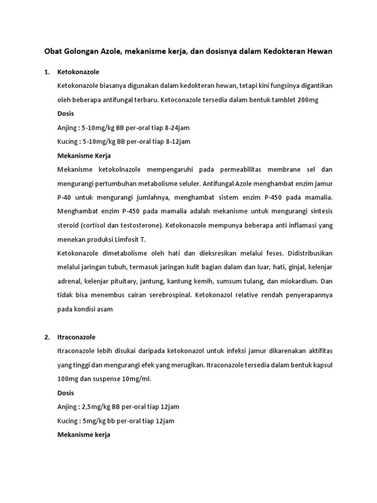 Obat Golongan Azole | PDF | Pengembangan Diri | Kesehatan Holistik