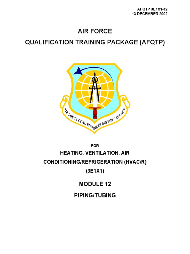 US Air Force - AFQTP - 3E1X1-12 - Heating, Ventilation, Air ...