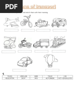 Transportation Vocabulary List | PDF | Wagon | Sport Utility Vehicle
