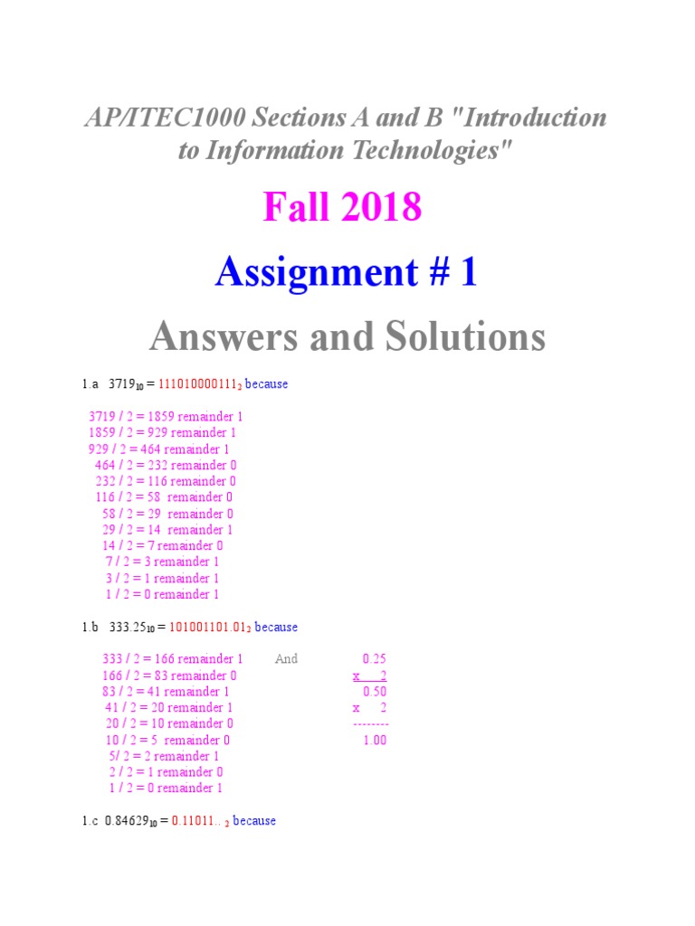 ITEC1000 Assignment-1 Solution | PDF | Naming Conventions | Notation