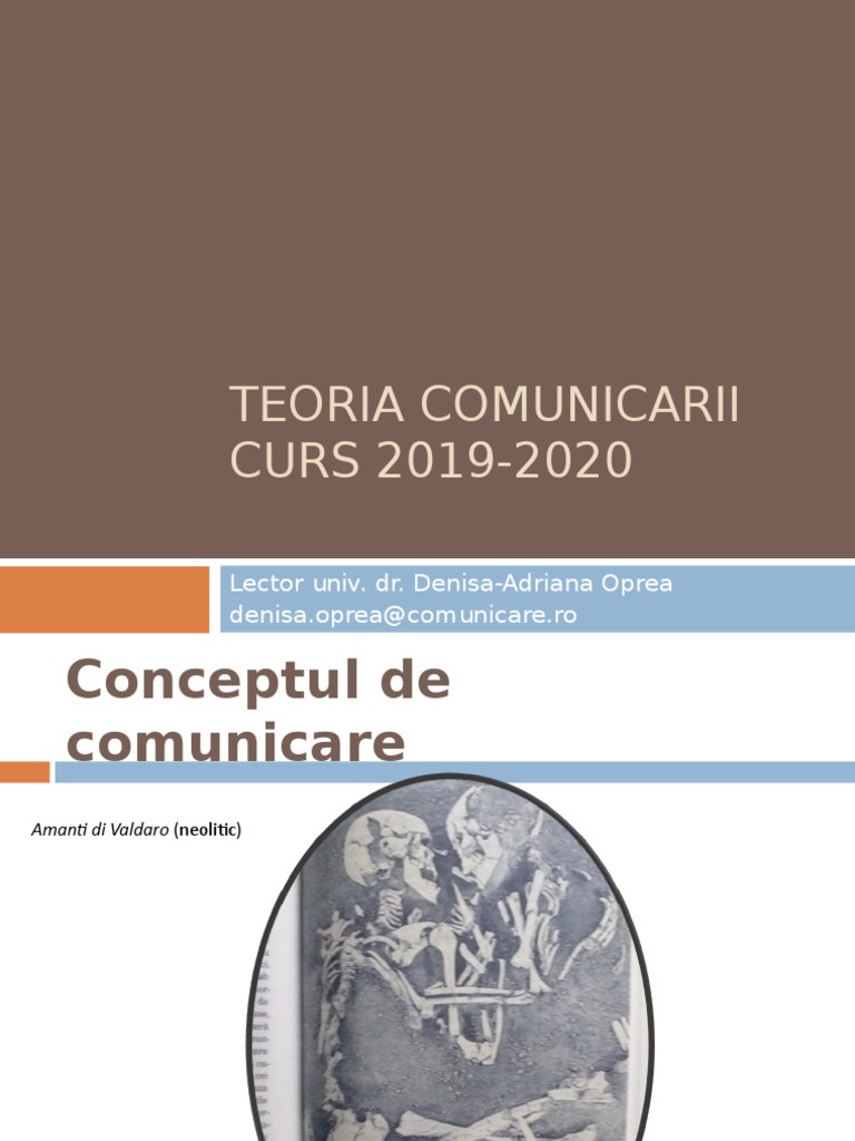 Teoria Comunicarii Curs | PDF