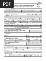 Formular 010 ANAF Editabil | PDF
