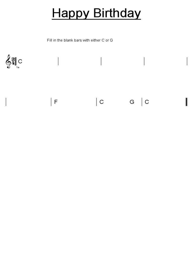 Happy Birthday in C PDF | PDF