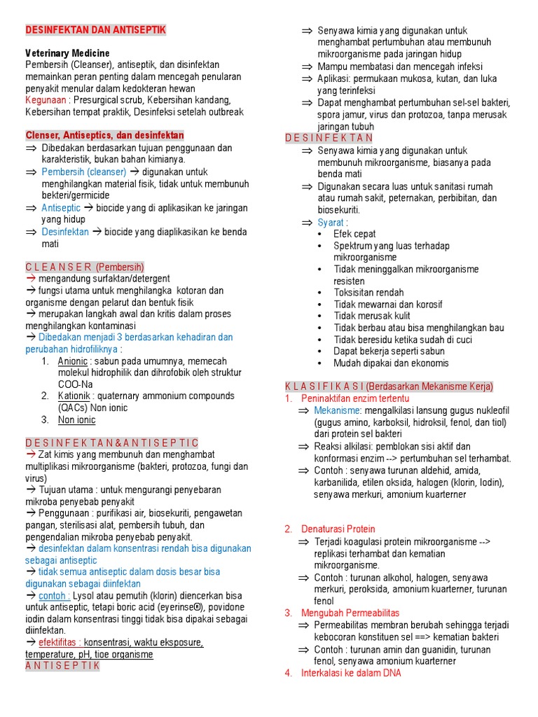 Desinfektan Dan Antiseptik | PDF