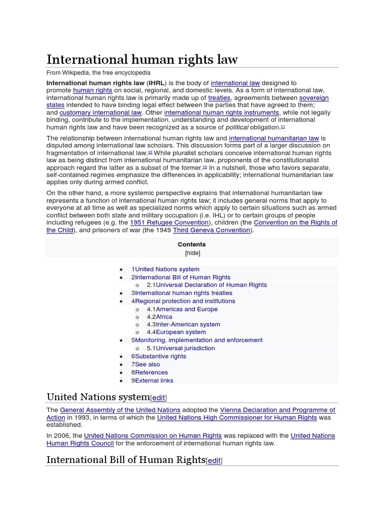 International Human Rights Law | PDF | International Human Rights Law ...