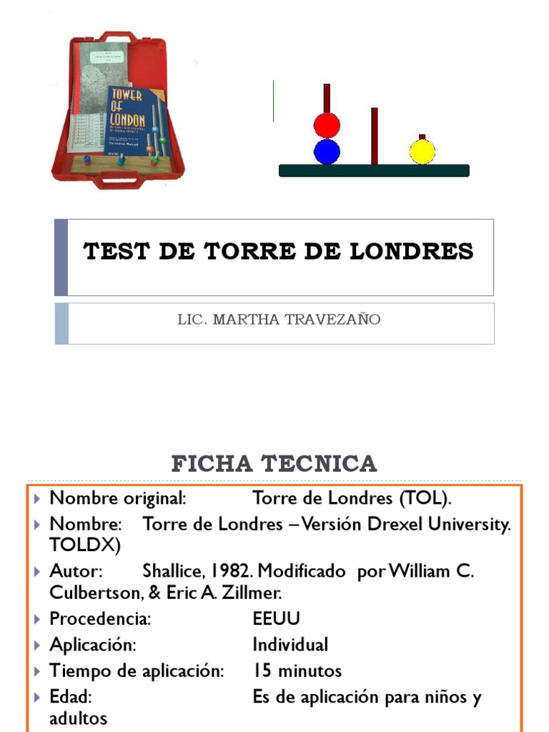 Test de Torre de Londres 2019-2 | PDF | Evaluación neuropsicológica ...