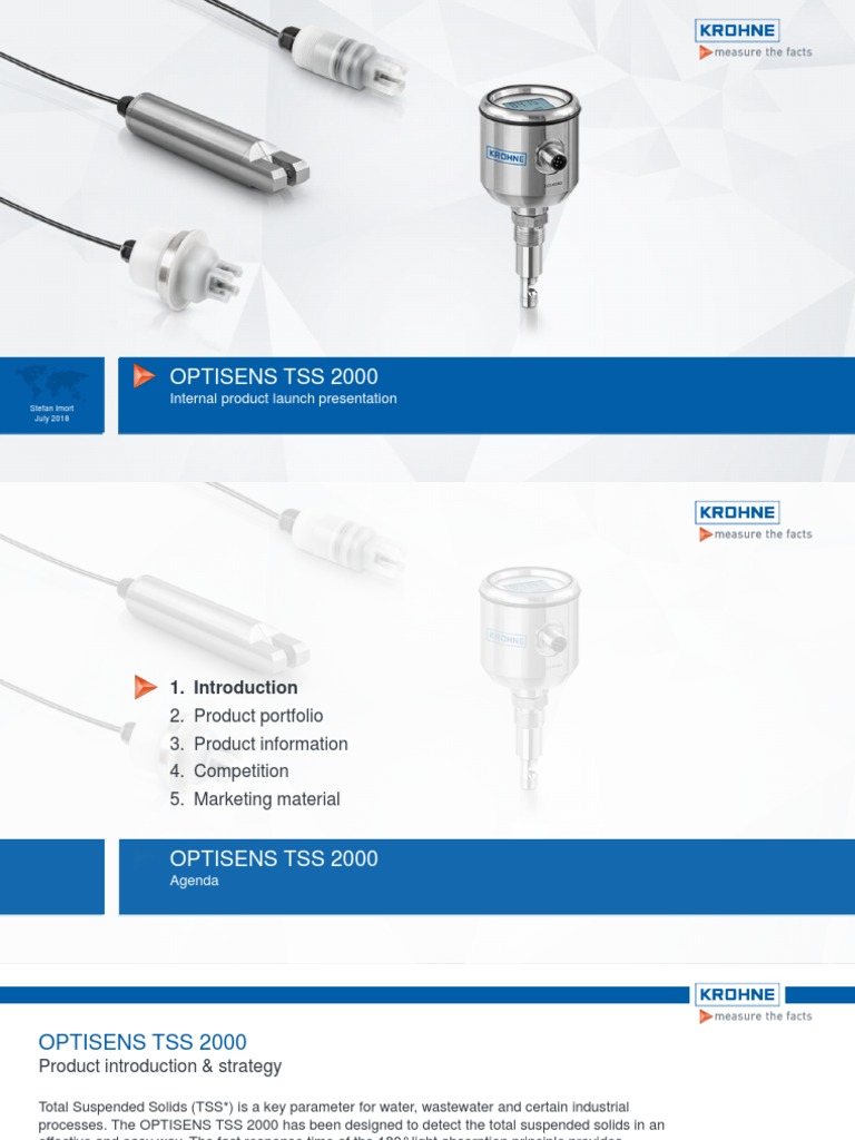 OPTISENS TSS 2000 Product Launch Overview | PDF | Nature