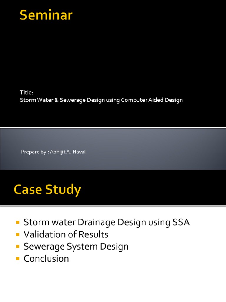 Storm Water Sewerage Design | PDF | Sanitary Sewer | Drainage Basin