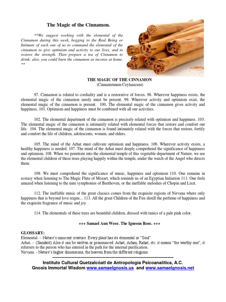 Cinnamon Magic | PDF | Cinnamon | Entertainment (General)