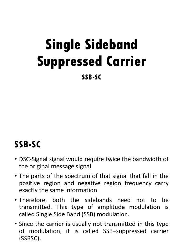 SSB Generation Techniques Explained | PDF