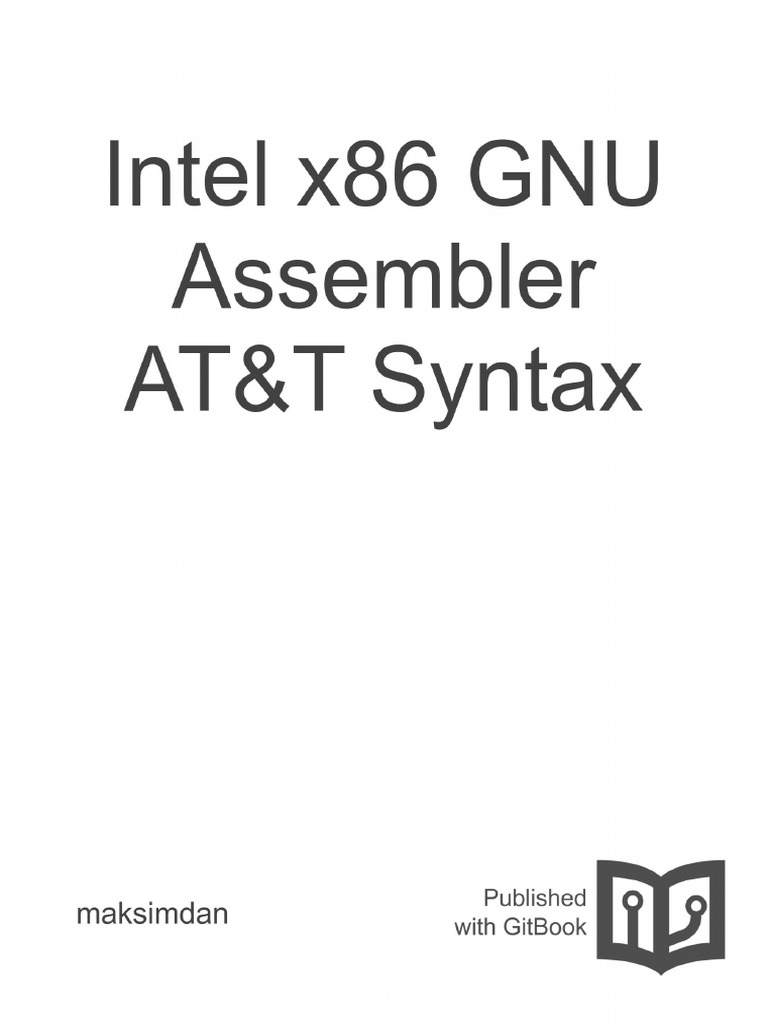 Intel x86 Assembly GCC | PDF | Assembly Language | Central Processing Unit