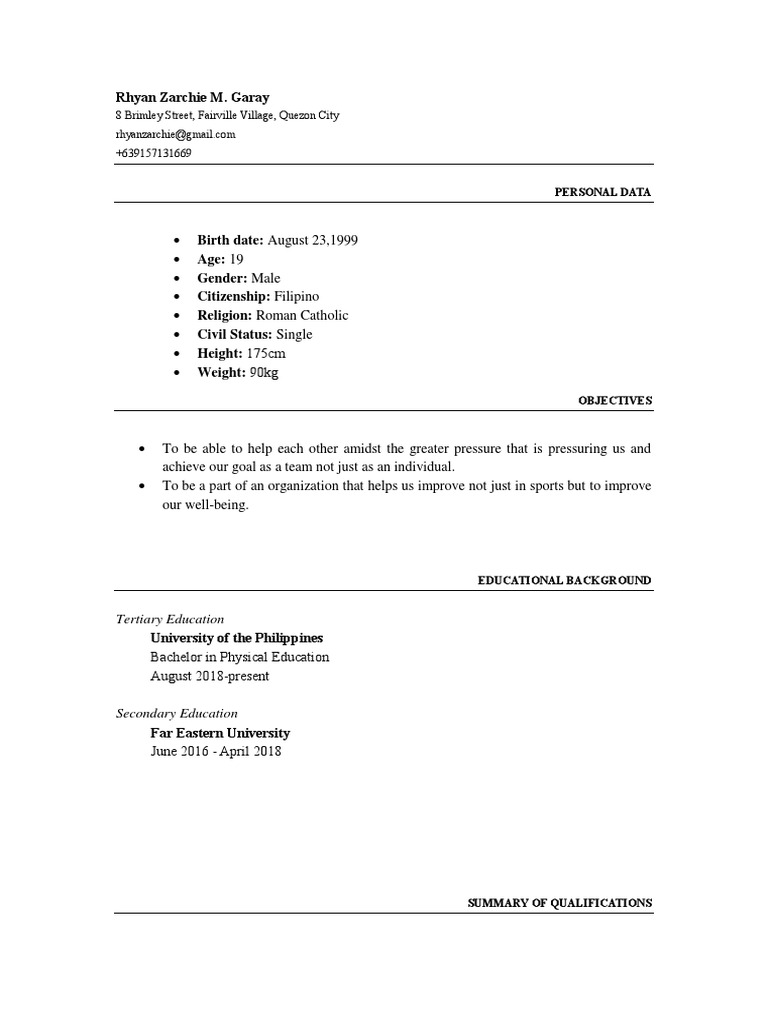 Al Rolan Llamas Sports Resume | PDF