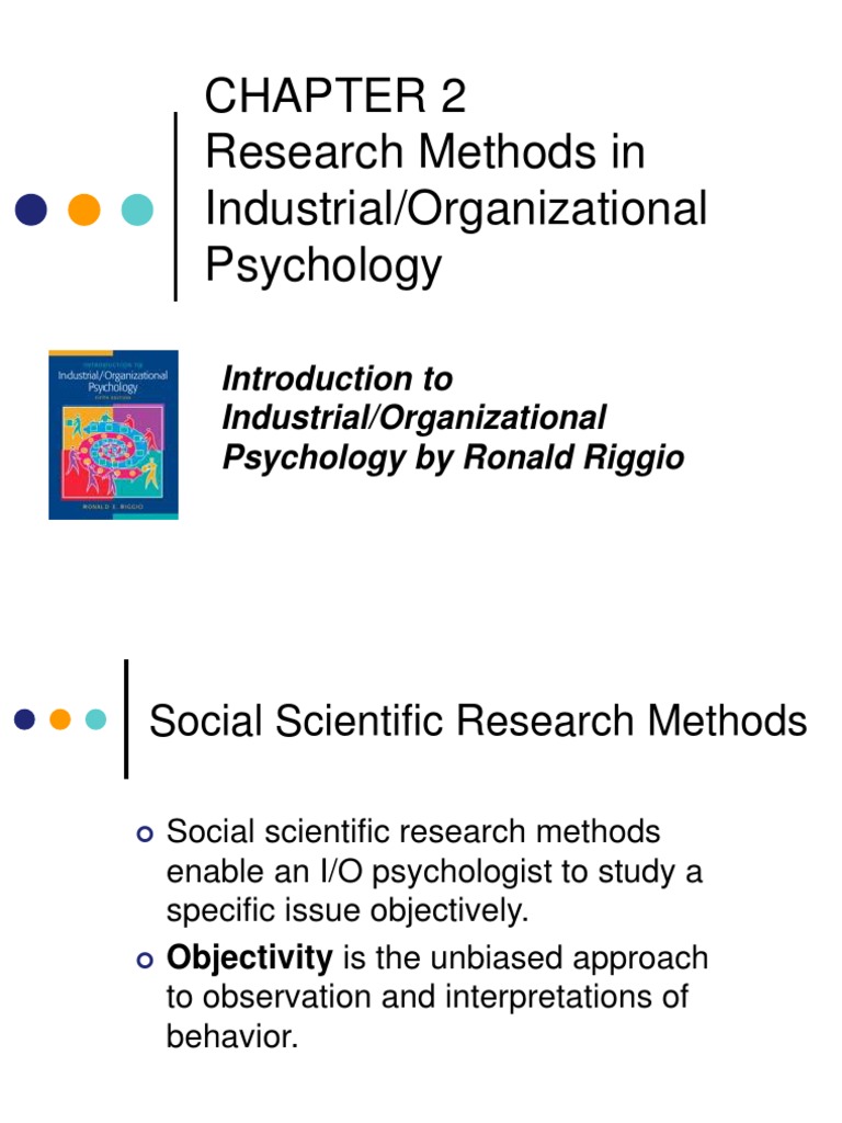 Research Methods in Industrial/Organizational Psychology | PDF ...