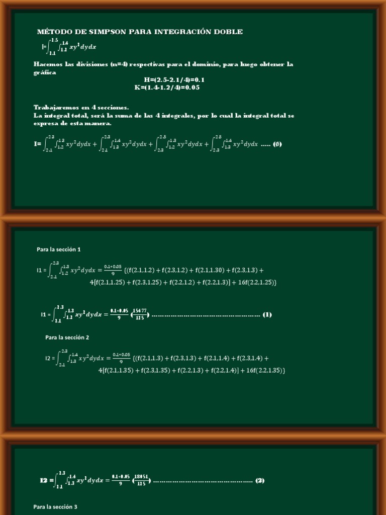 Integral Doble - Método de Simpson | PDF | Cálculo | Zona
