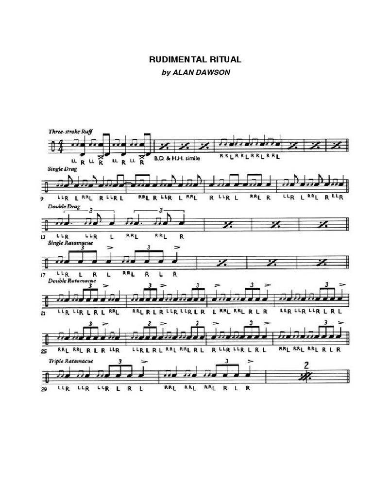 Alan Dawson - Rudimental Ritual | PDF