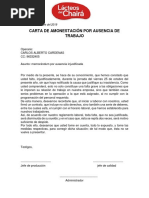 Modelo de Llamado de Atención | PDF