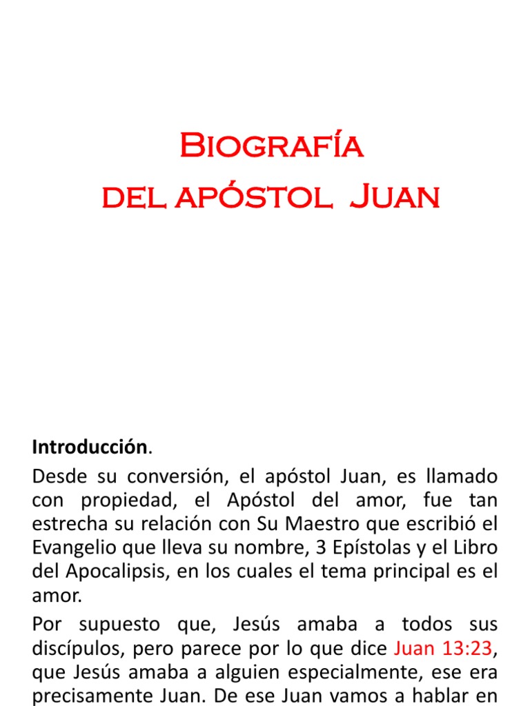 Juan El Apostol De Jesus