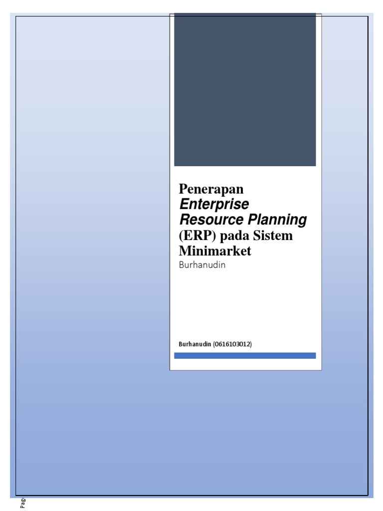 Penerapan: Enterprise Resource Planning | PDF | Enterprise Resource Planning | Information ...