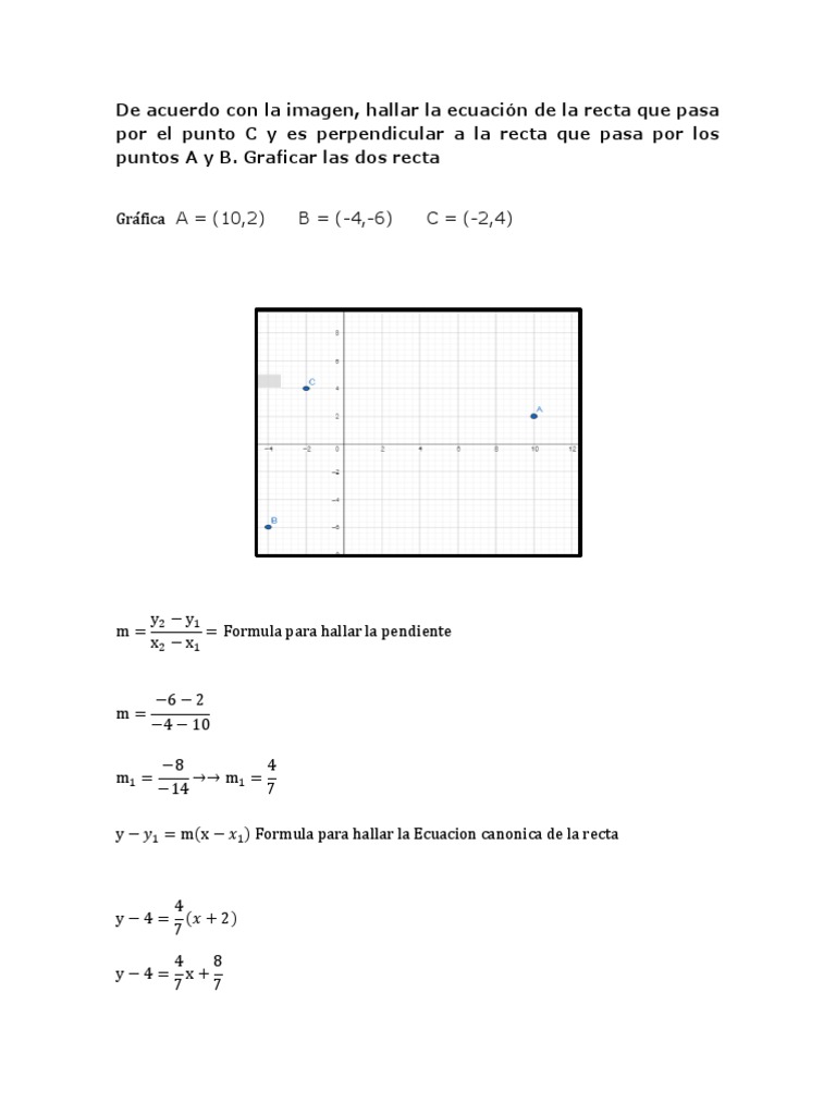 De Otra Forma Hallar Ecuacion Rectas Perpendicular | PDF