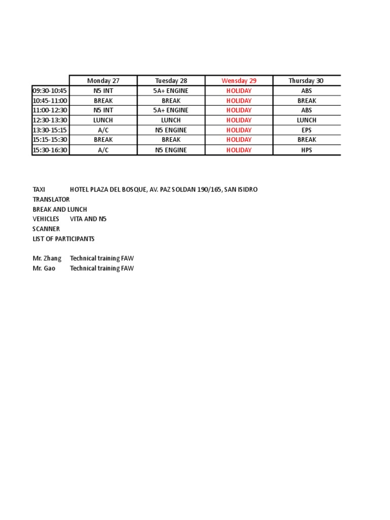 Wensday 29 Holiday Holiday Holiday Holiday Holiday Holiday Holiday | PDF