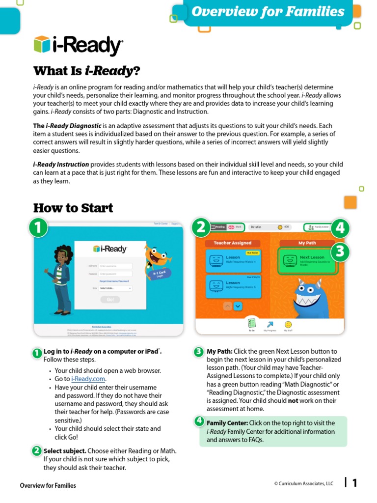 Iready PD Family Guide 2019 | PDF | Educational Assessment | Teachers
