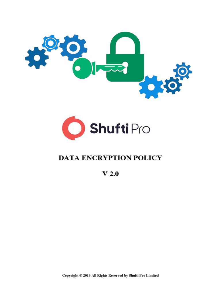 Data Encryption Policy | PDF | Encryption | Cryptography