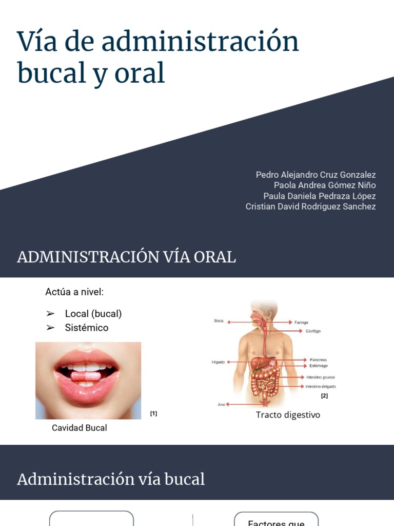 Via Administracion Oral y Bucal | PDF | Medicamentos con receta ...