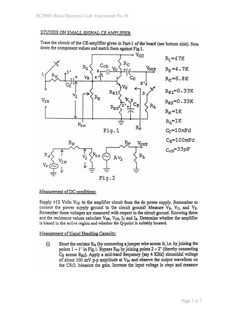 Basic Electronics Lab Experiment 04 | PDF | Teaching Methods & Materials