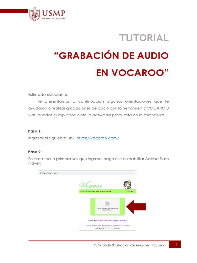 Grabación de Audio en Vocaroo | PDF