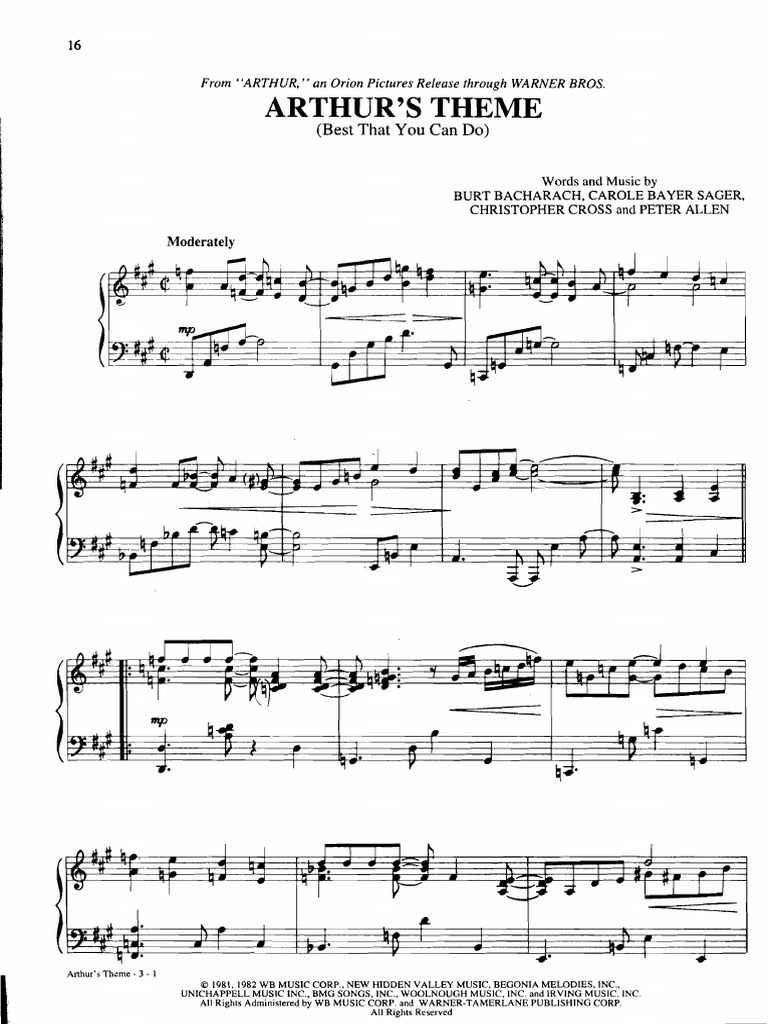 Arthurs Theme | PDF