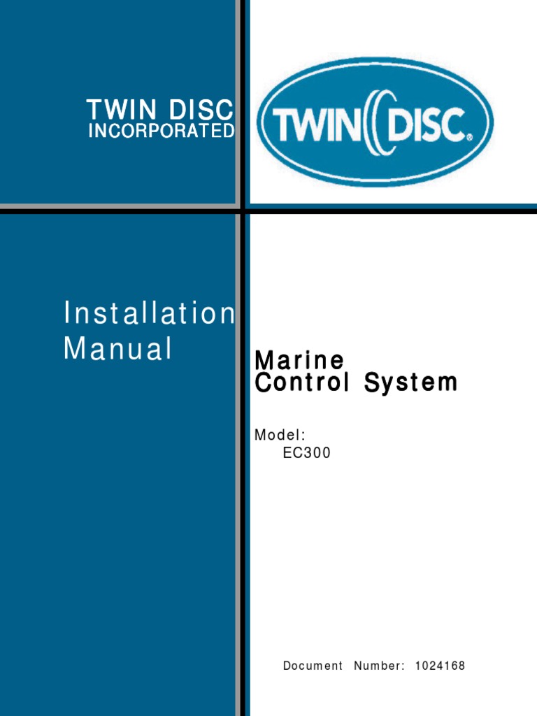 Ec300 Twin Disc PDF | PDF | Servomechanism | Transmission (Mechanics)