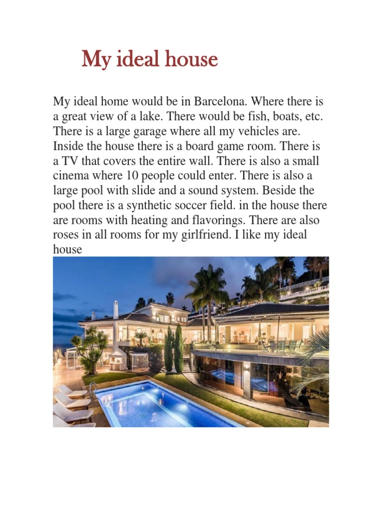 My Ideal House-1 | PDF