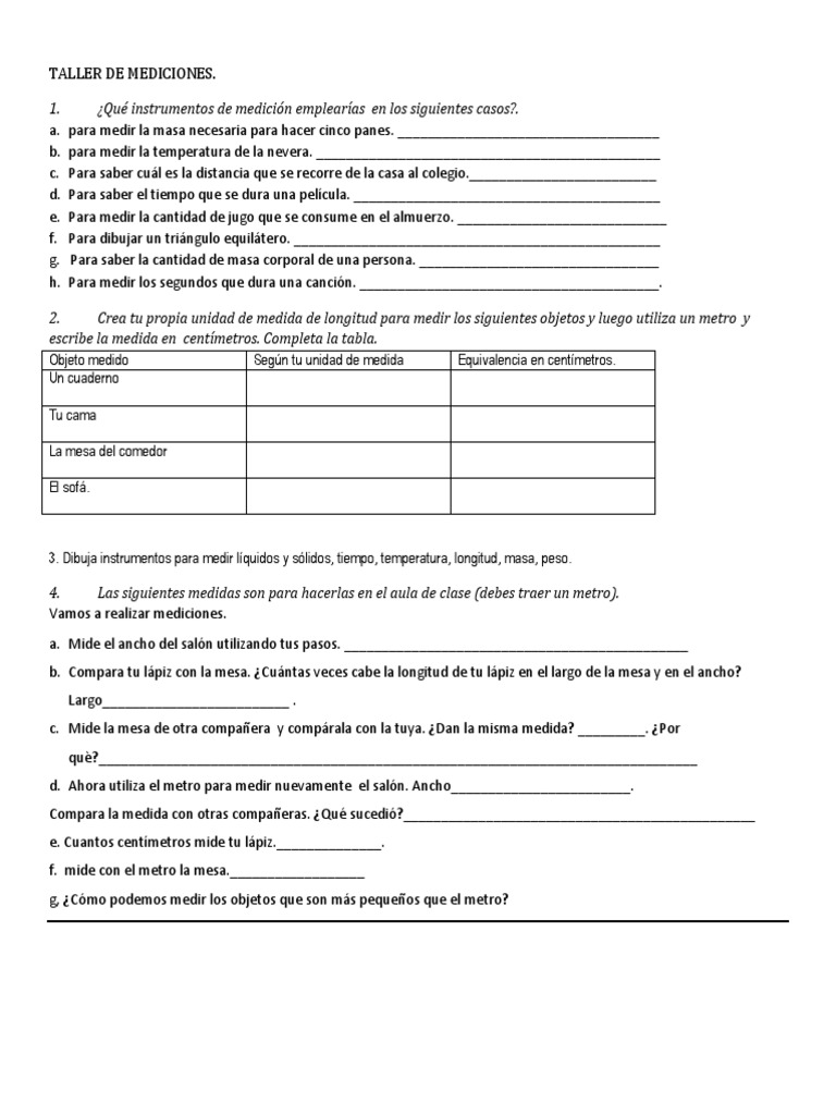 Taller de Mediciones | PDF