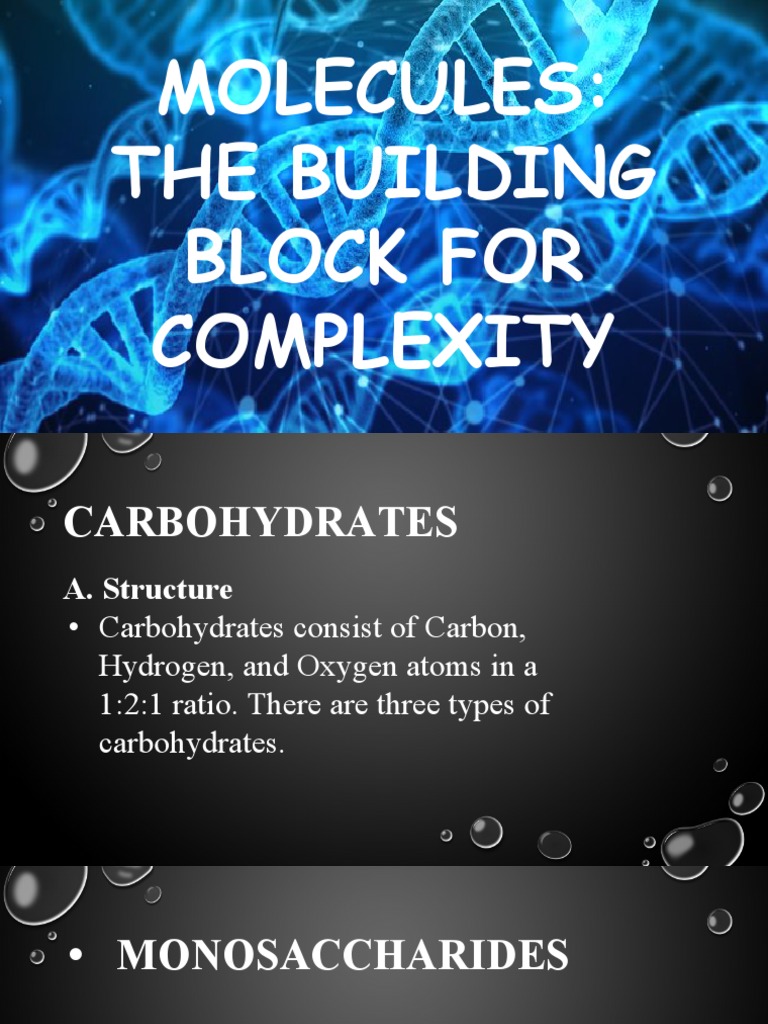 Molecules: The Building Block For Complexity | PDF | Carbohydrates | Rna