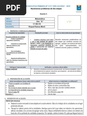 Resolvemos Problemas De Dos Etapas Pdf