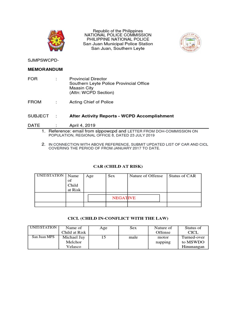 WCPD Updated List of Car and Cicl Cy 2017 To Date | PDF | Law ...