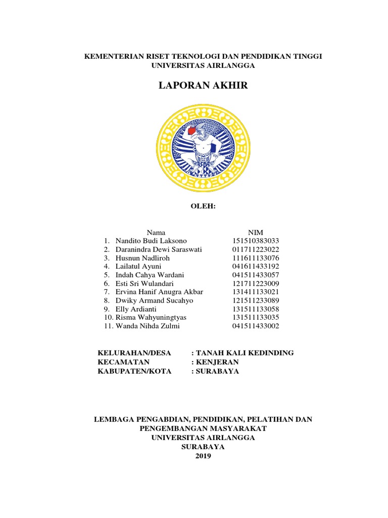 Cover Laporan Akhir KKN | PDF