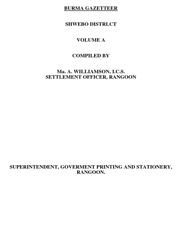 Shwebo District A | PDF | Nature