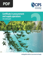 Cips Level 2 Cert Syllabus | PDF | Procurement | Supply Chain