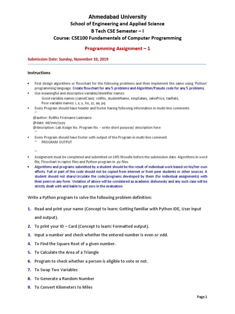 CSE100 FCP Assignment 1 | PDF | Triangle | Sequence
