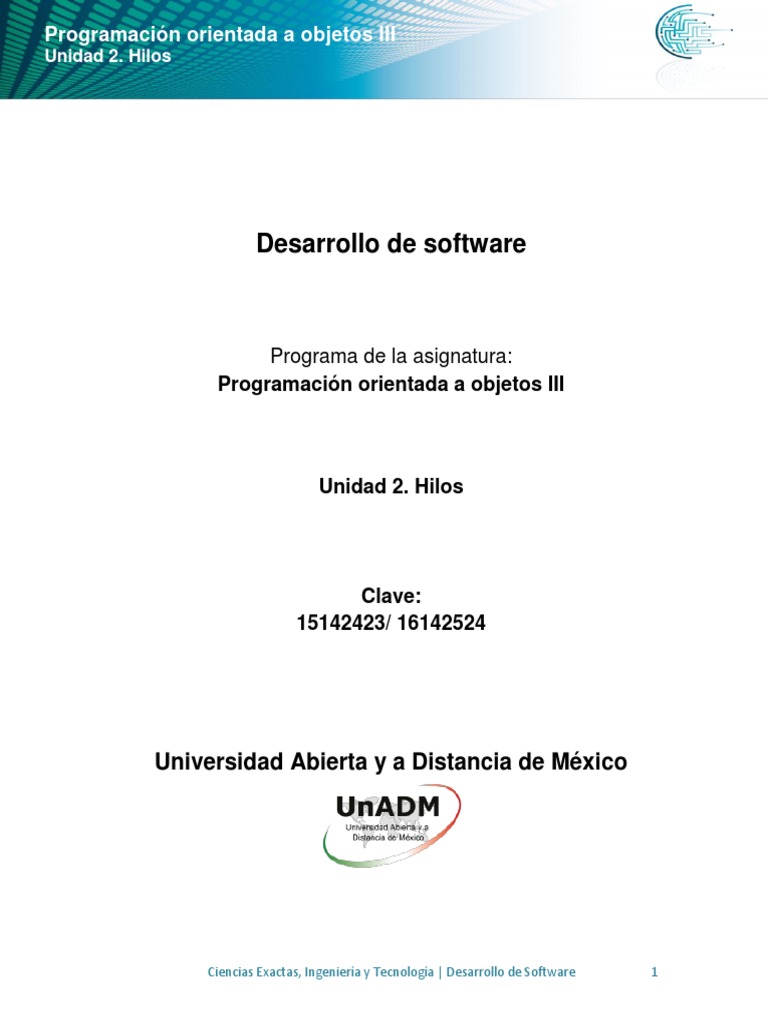 Unidad 2 Hilos | PDF | Hilo (Computación) | Java (lenguaje de programación)