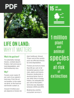 Infographic Life On Land | PDF | Biodiversity | Environmental Conservation