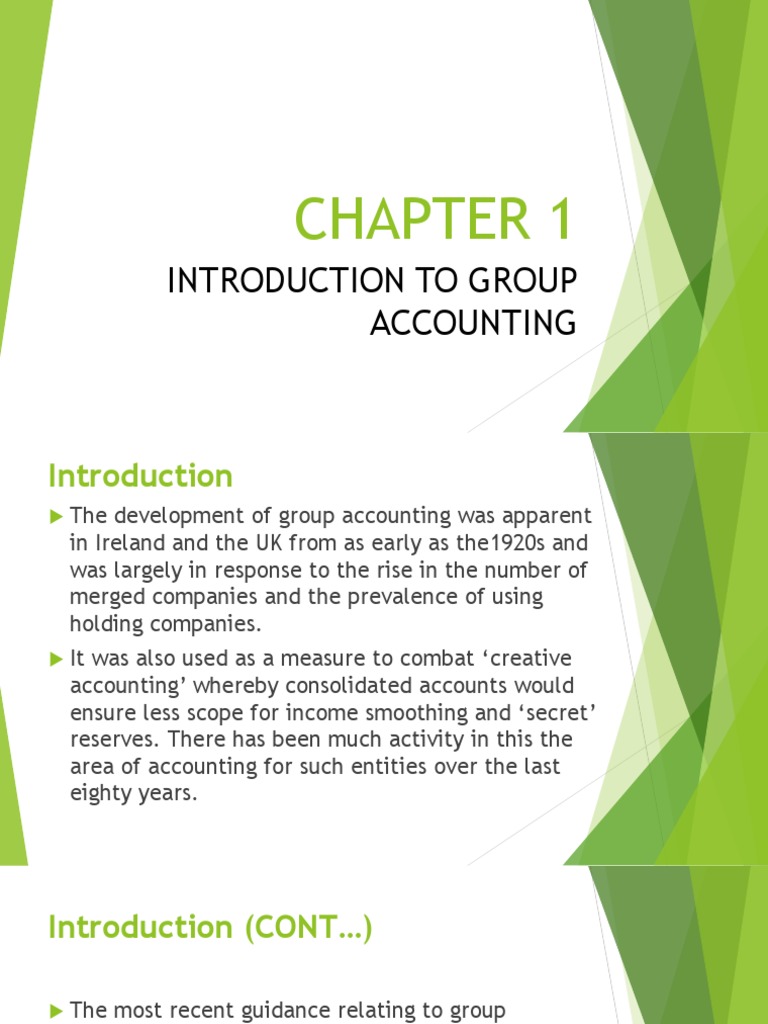 Introduction To Group Accounting | PDF | Minority Interest | Goodwill ...