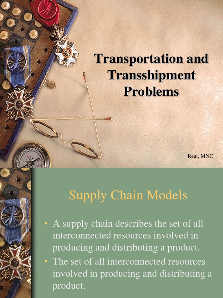 Transportation Assignment and Transshipment Problems | PDF | Transport ...