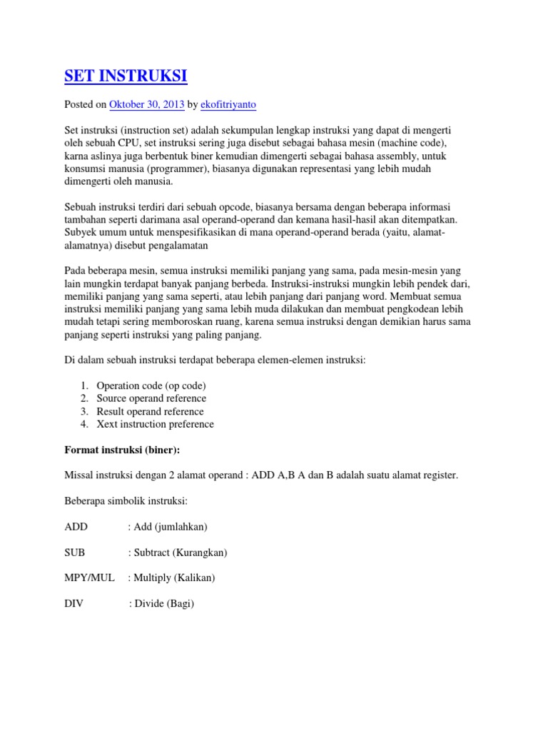 Bahan Tugas Set Inruski | PDF