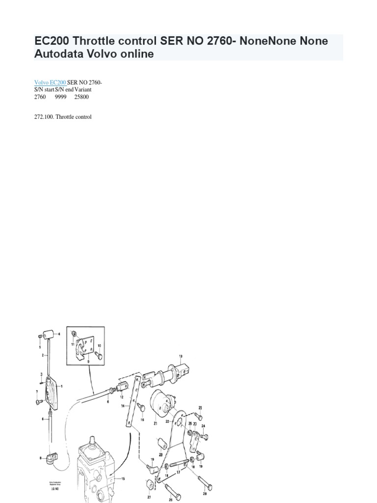 EC200 Throttle Control SER NO 2760 | PDF | Technology & Engineering