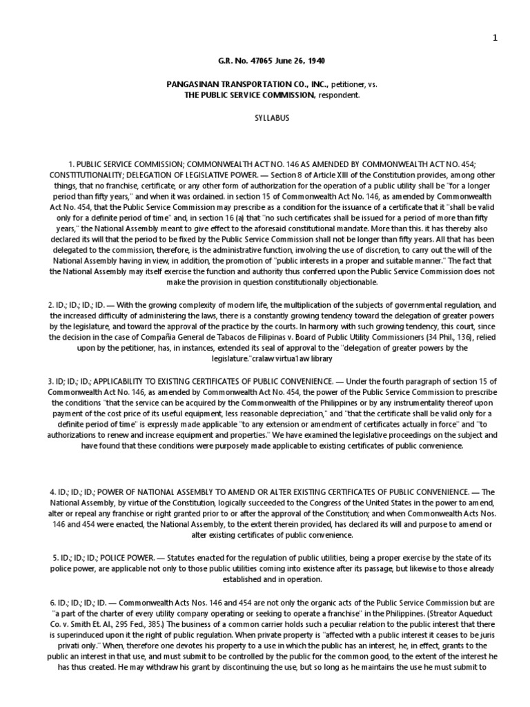 Transportation Cases | Download Free PDF | United States Constitution ...