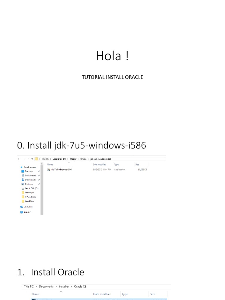 Tutorial Install Oracle Pdf